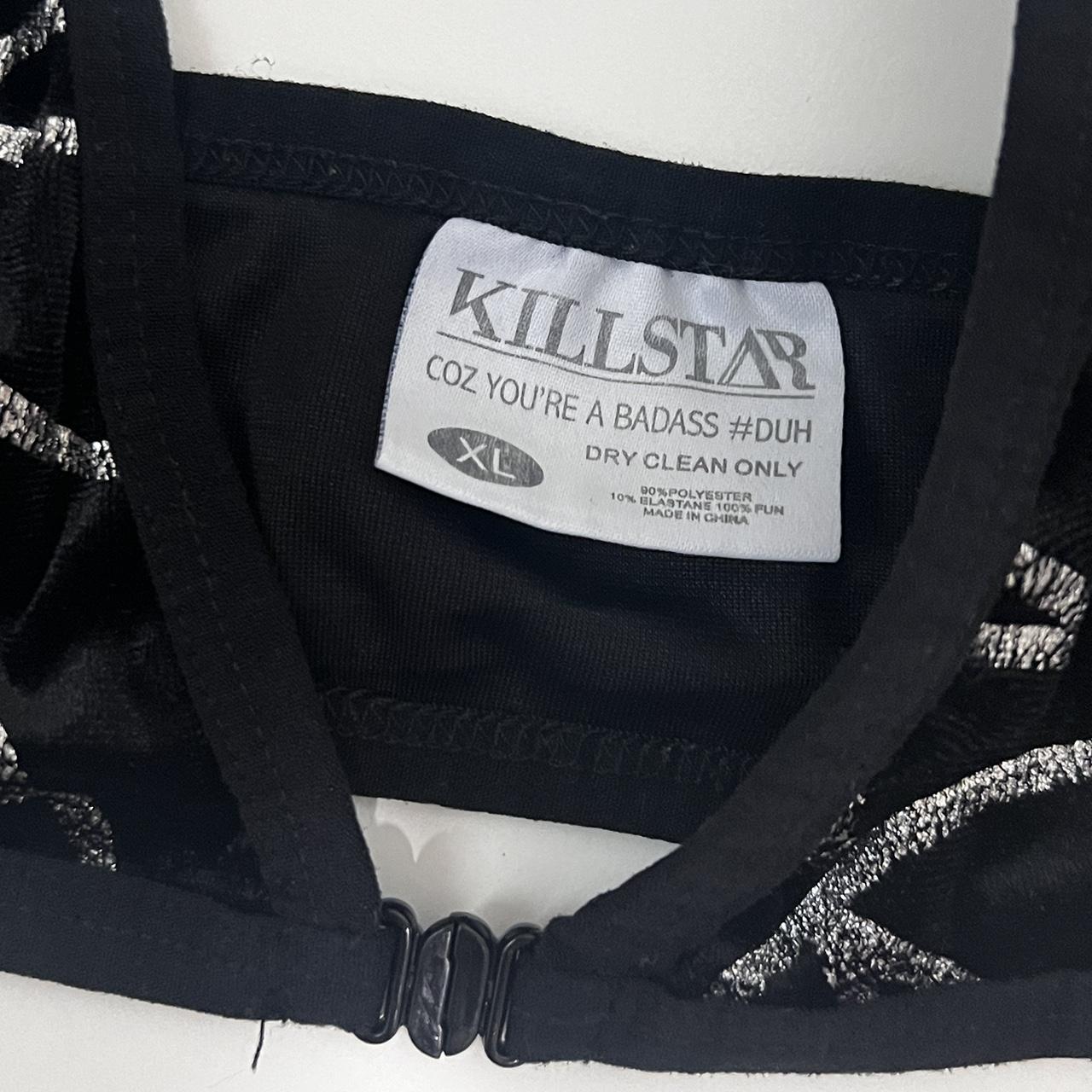 Kill Star pentagon bra top women’s L worn, design is... - Depop