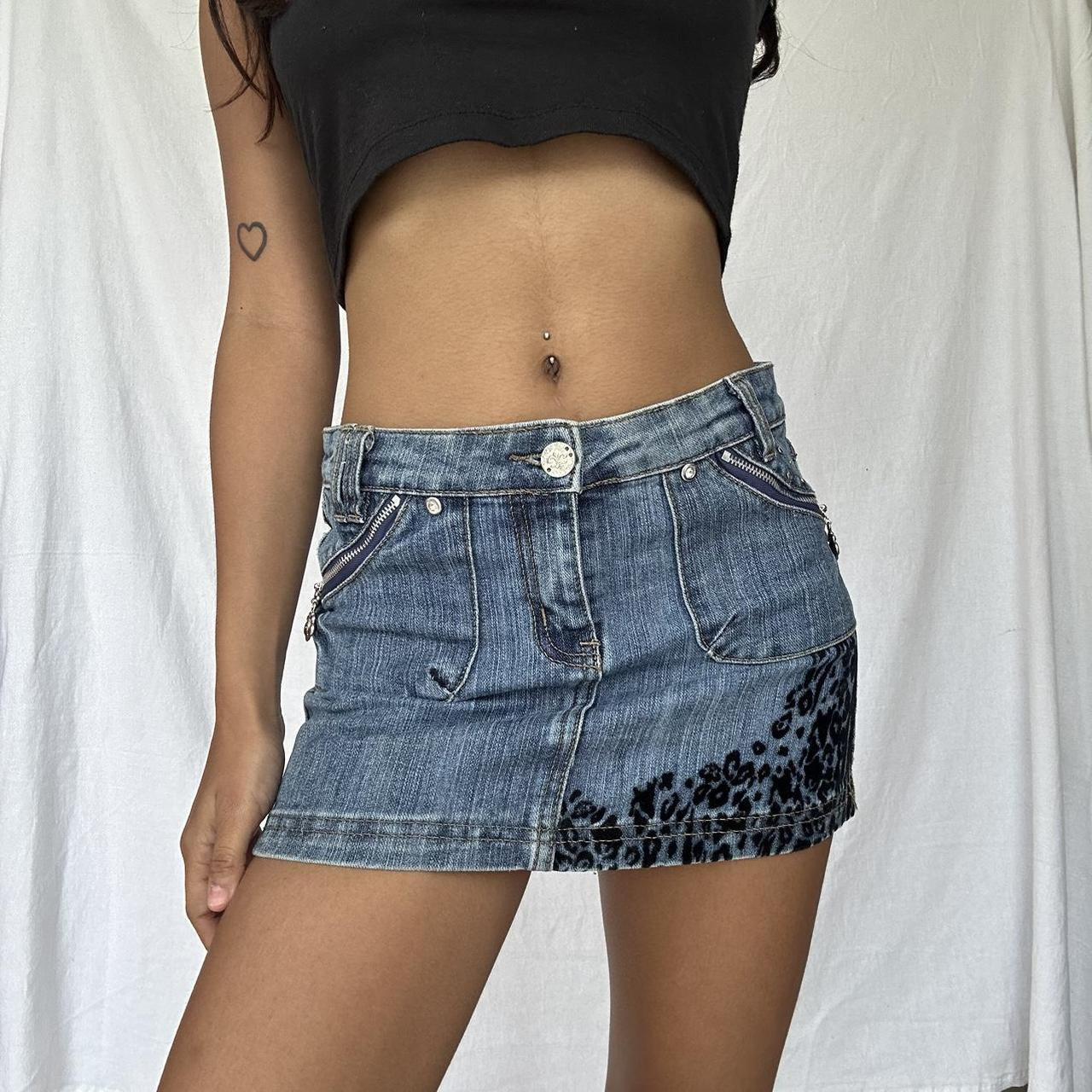 Denim gyaru embellished black crushed velvet cheetah... - Depop