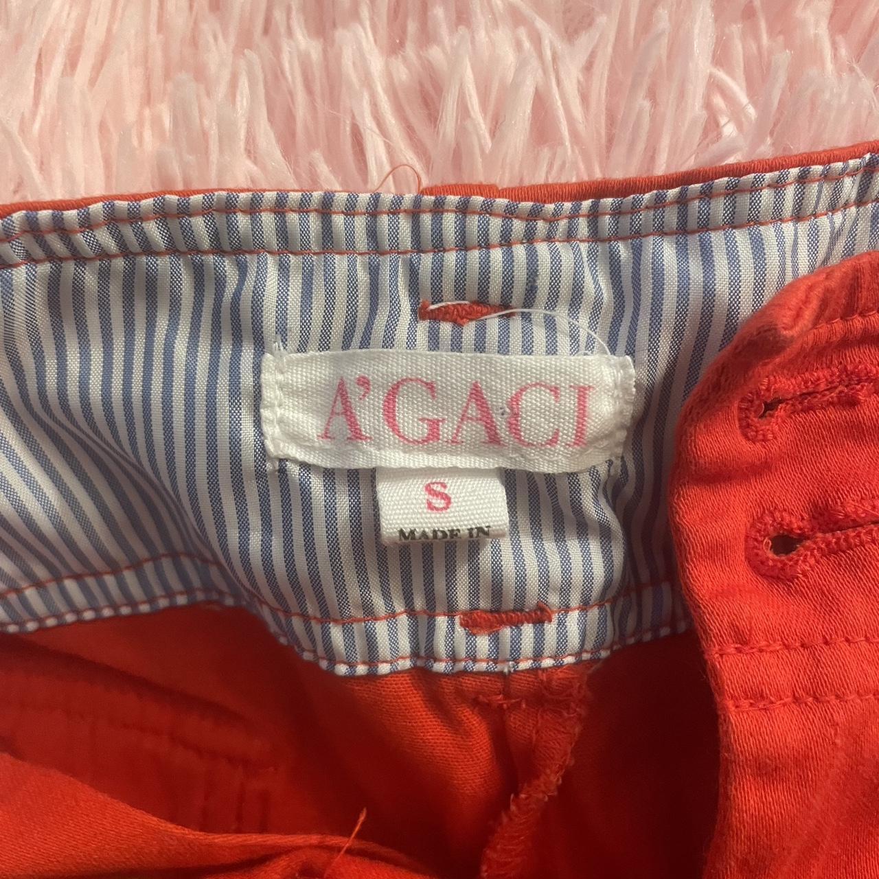 Red Low Waisted A’gaci Shorts Fits Size 1-2... - Depop