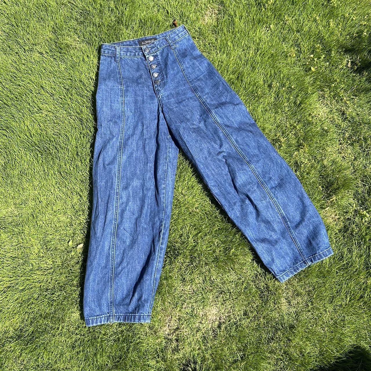 Alpha 60 Baggy high rise jeans - Depop