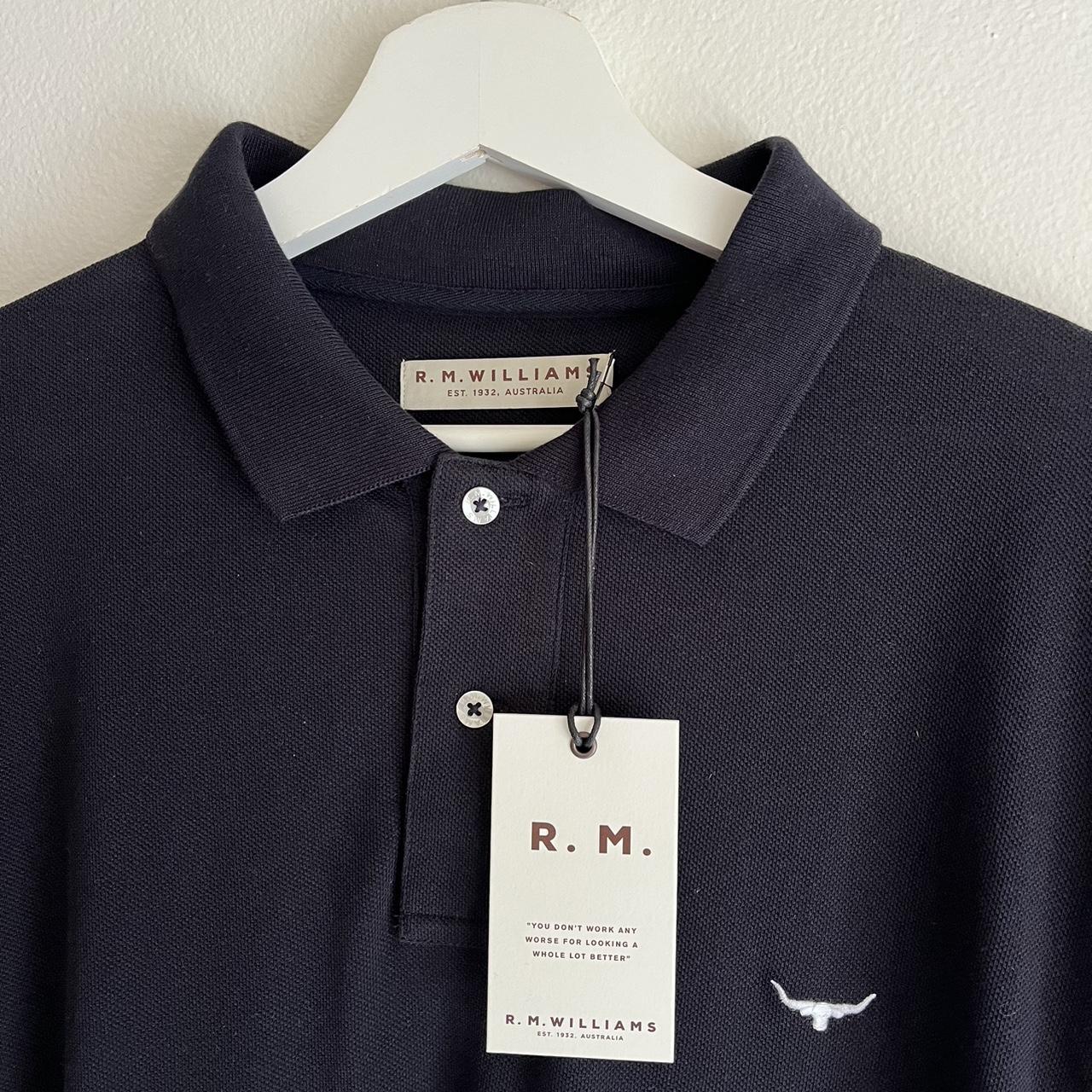 RM Williams Rod Polo shirt - Navy Brand new with... - Depop
