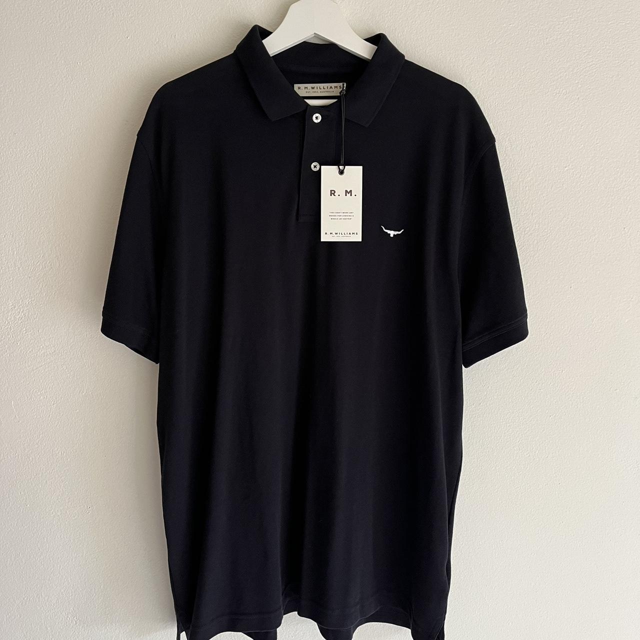 RM Williams Rod Polo shirt - Navy Brand new with... - Depop
