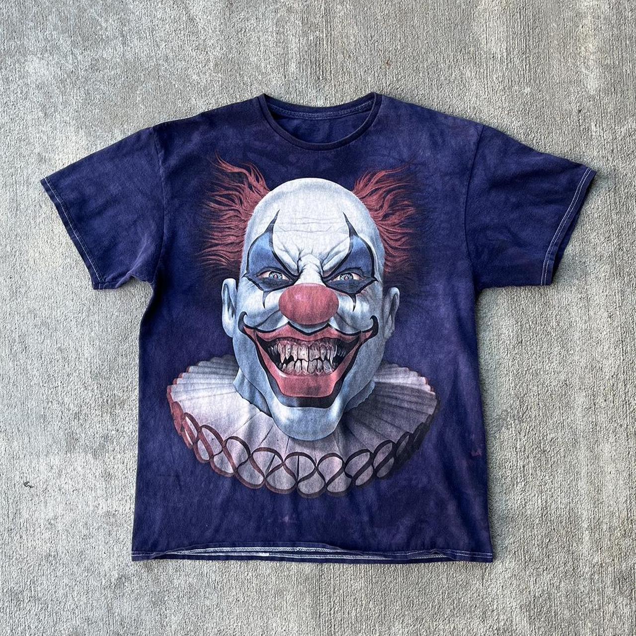 Y2K killer clown t shirt No tag, fits like men’s... - Depop