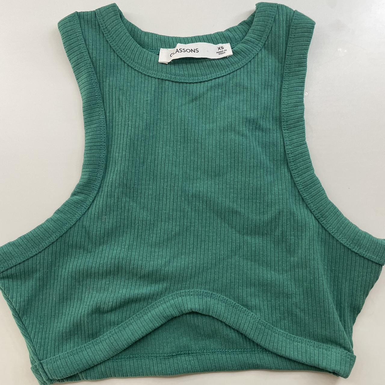 Glassons green halter top Size xs Never worn - Depop