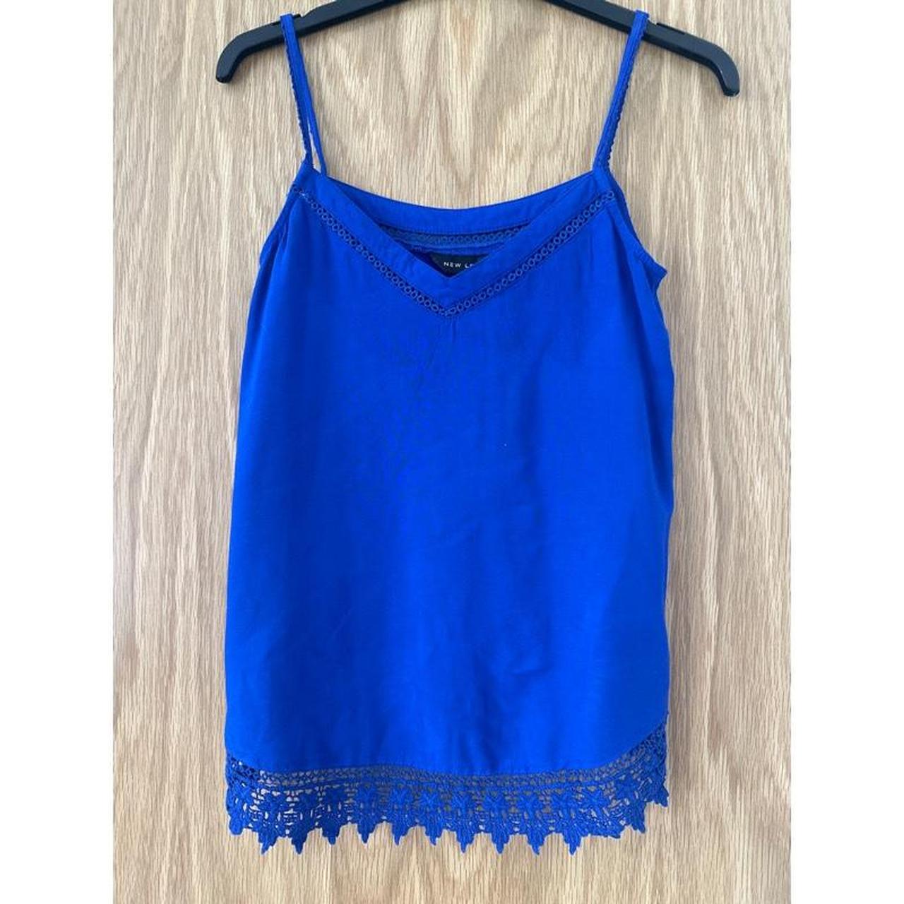 New Look Women's Blue Vest | Depop