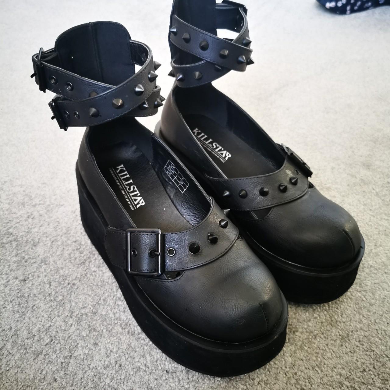 Killstar Bloody Mary shoes platforms size 5 uk - Depop