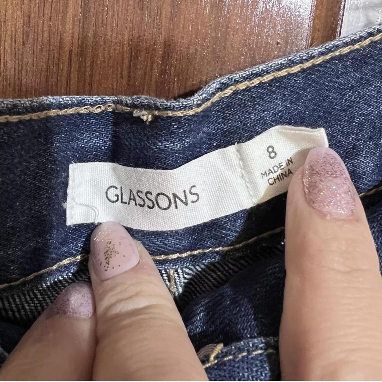 Glassons Lucy midline denim jorts Sz 8 #glassons... - Depop