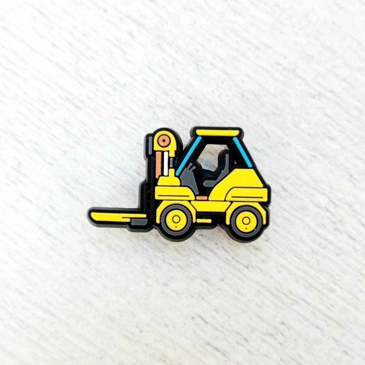 Super Cute Yellow Forklift Truck Jibbitz BRAND NEW... - Depop
