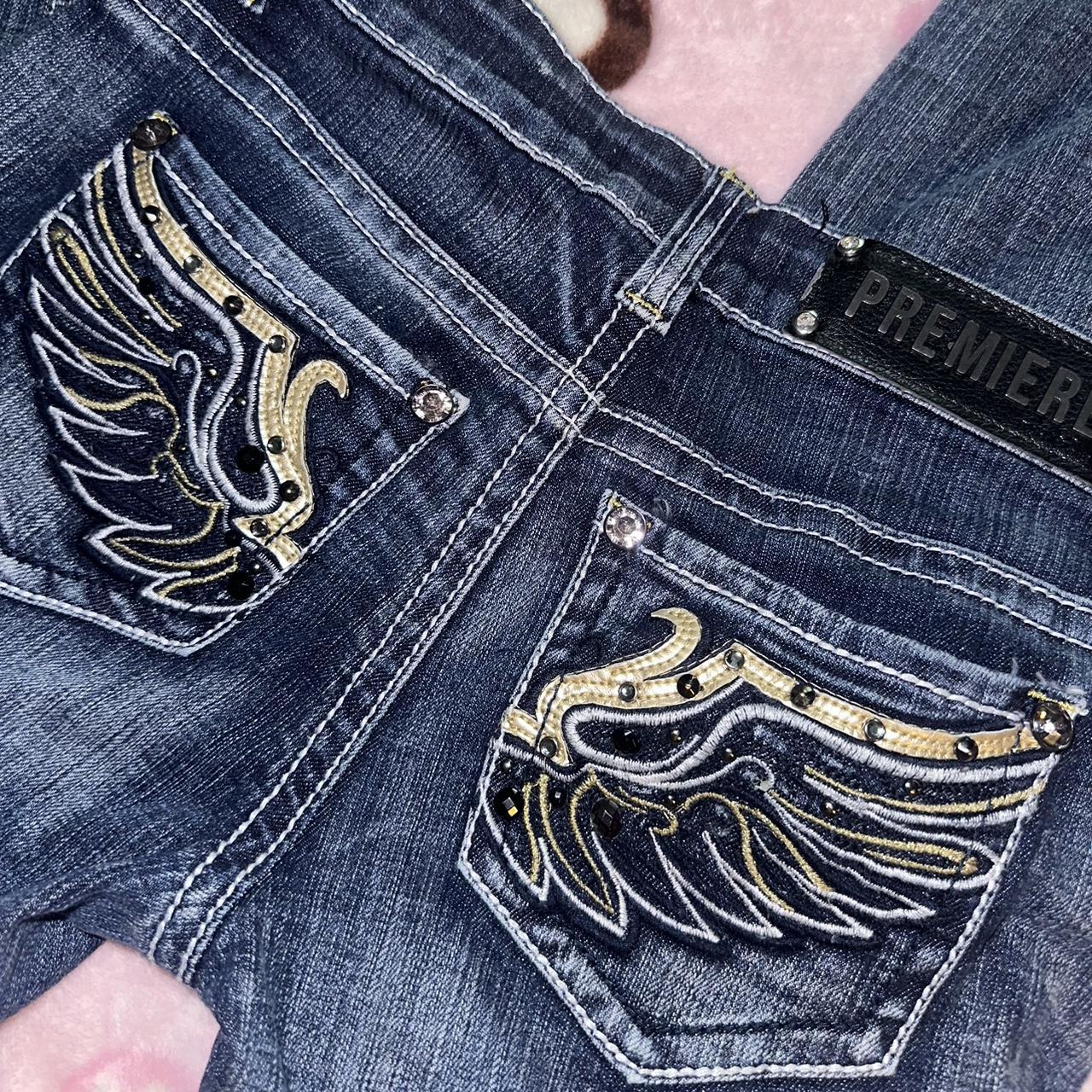 Angel wing jeans 👼 size 3/4 | Depop