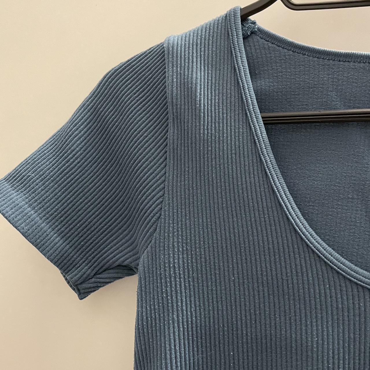 ZARA - limitless contour collection- Blue ribbed... - Depop