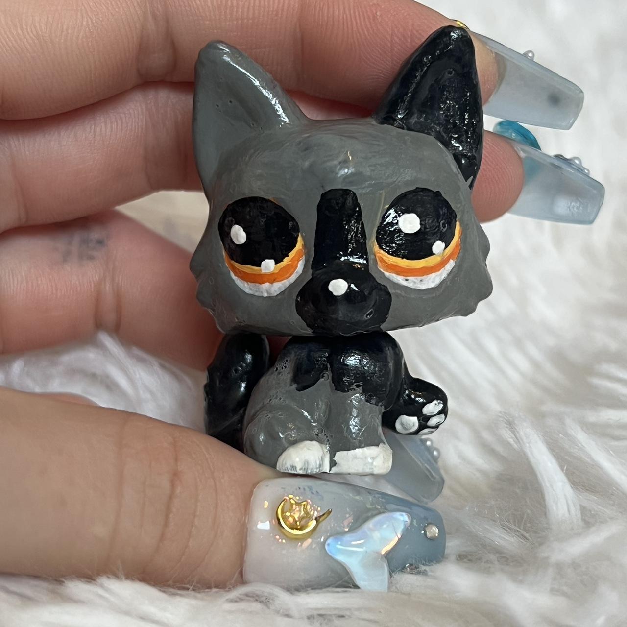 Custom littlest pet shop wolf cat #lps... | Depop