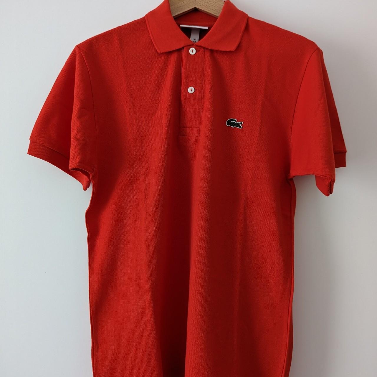 Red Lacoste Classic fit Polo shirt #red #lacoste... - Depop