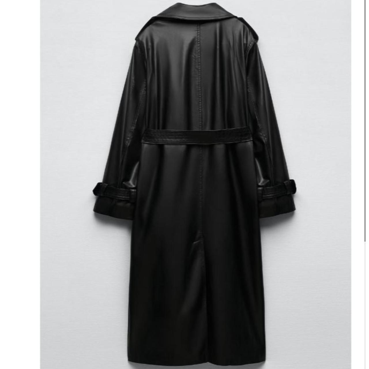 Zara Women's Black Coat | Depop