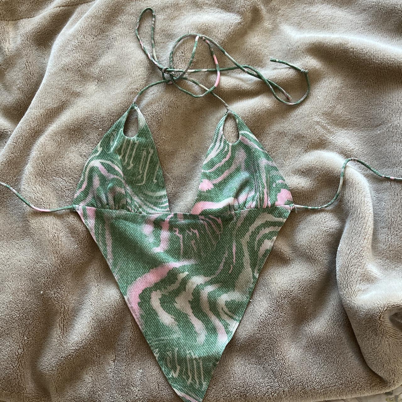 Super Cute Iamgia Tie Triangle Top Worn But No Depop