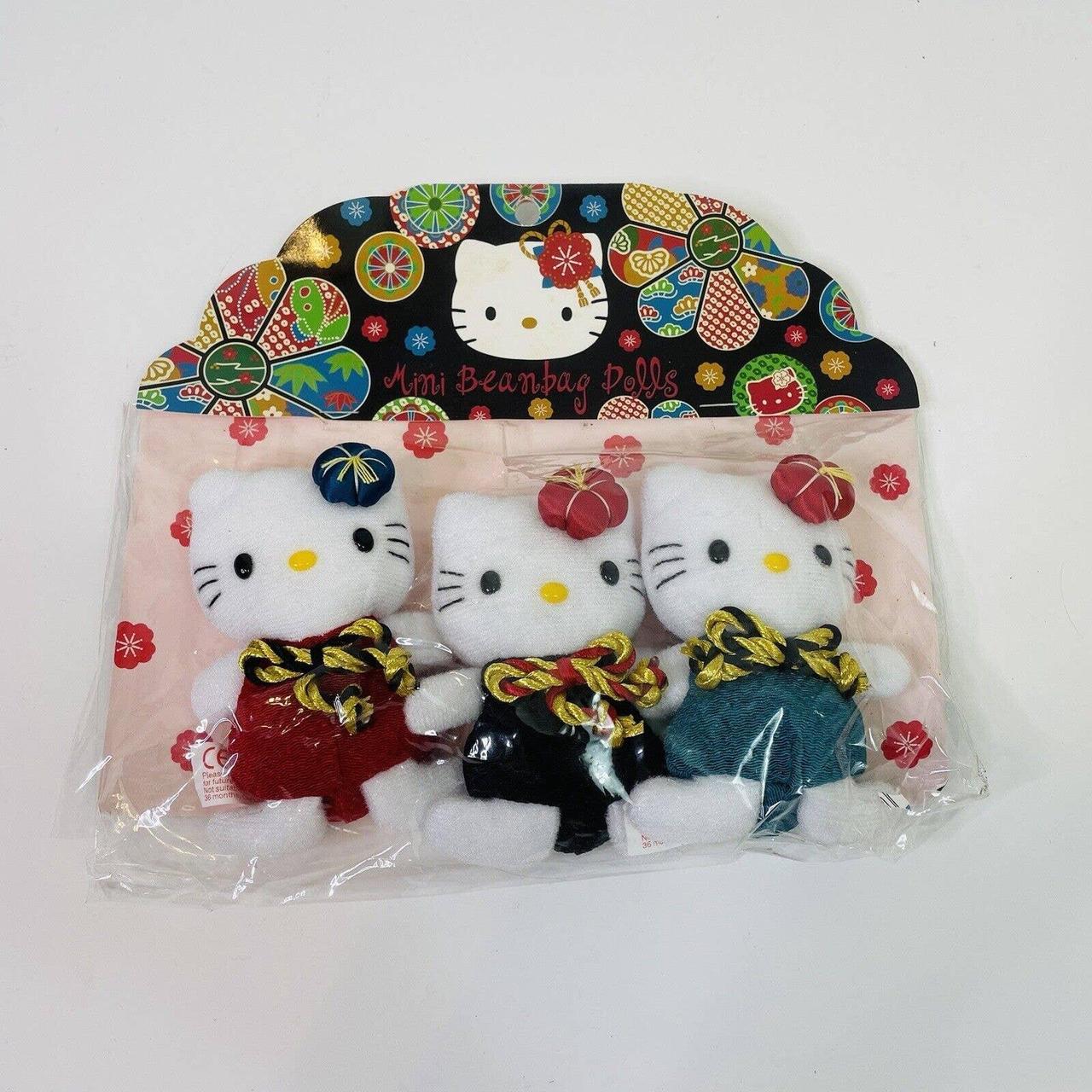 Hello Kitty Mini Bean Bag Dolls Plush 2000 Sanrio... - Depop