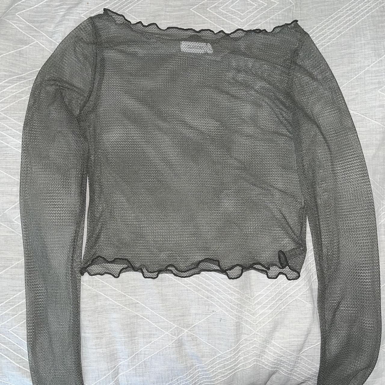 Glassons khaki mesh/netting top Tags are off - but... - Depop