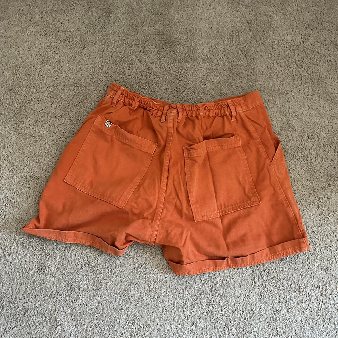 Big Bud Press Women's Orange Shorts | Depop