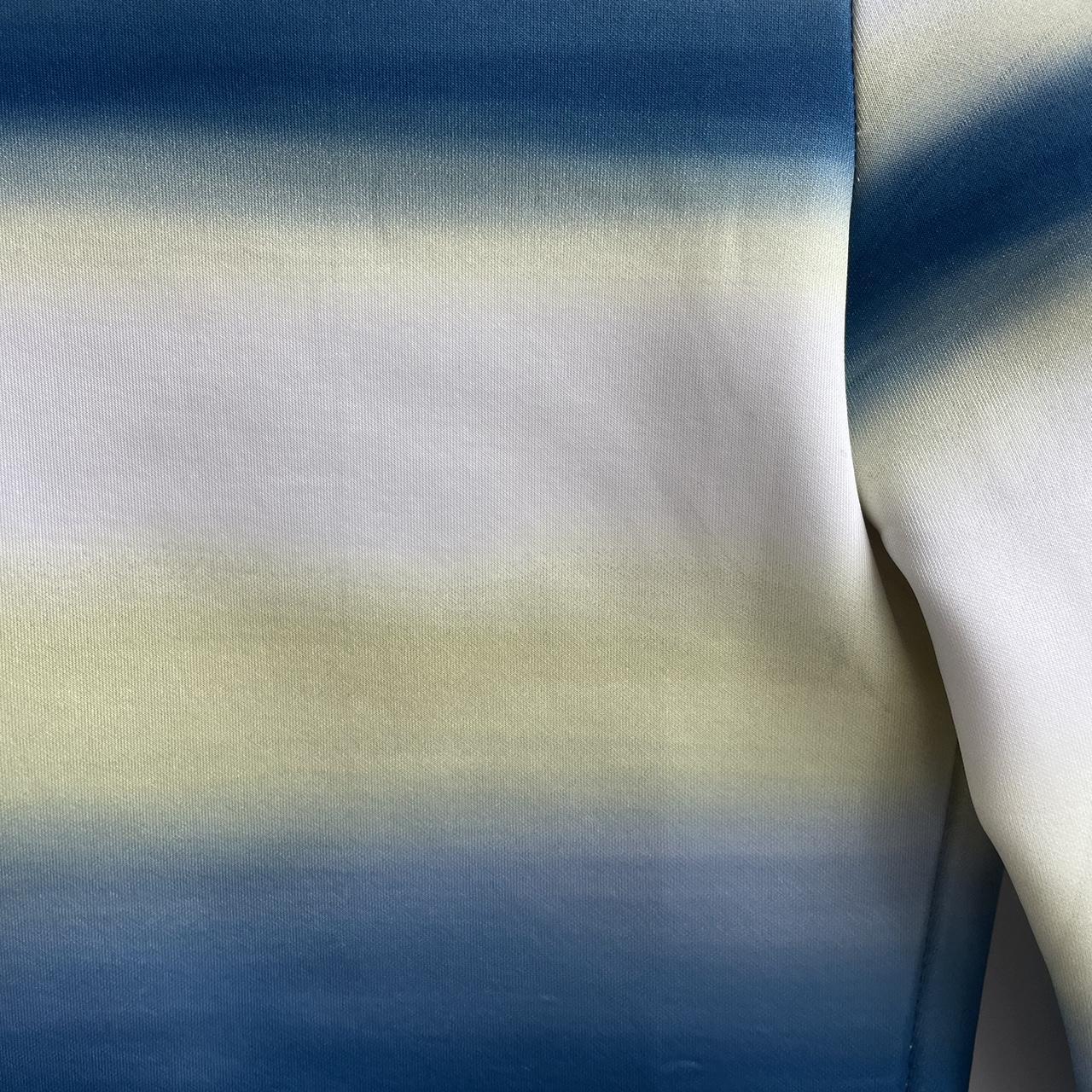 Venderbys stripped top 💙🤍💛 Thick material Sickest... - Depop