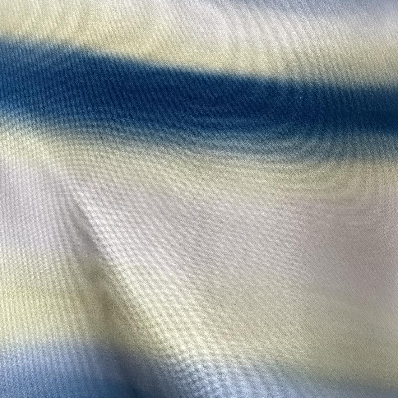 Venderbys stripped top 💙🤍💛 Thick material Sickest... - Depop