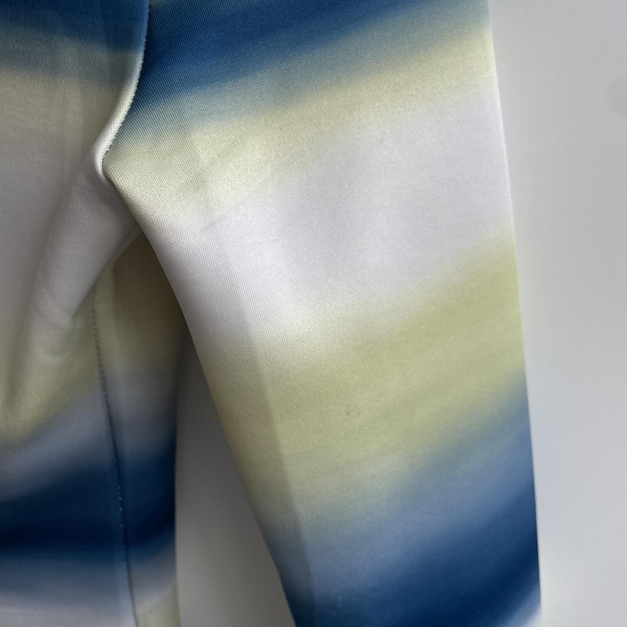 Venderbys stripped top 💙🤍💛 Thick material Sickest... - Depop