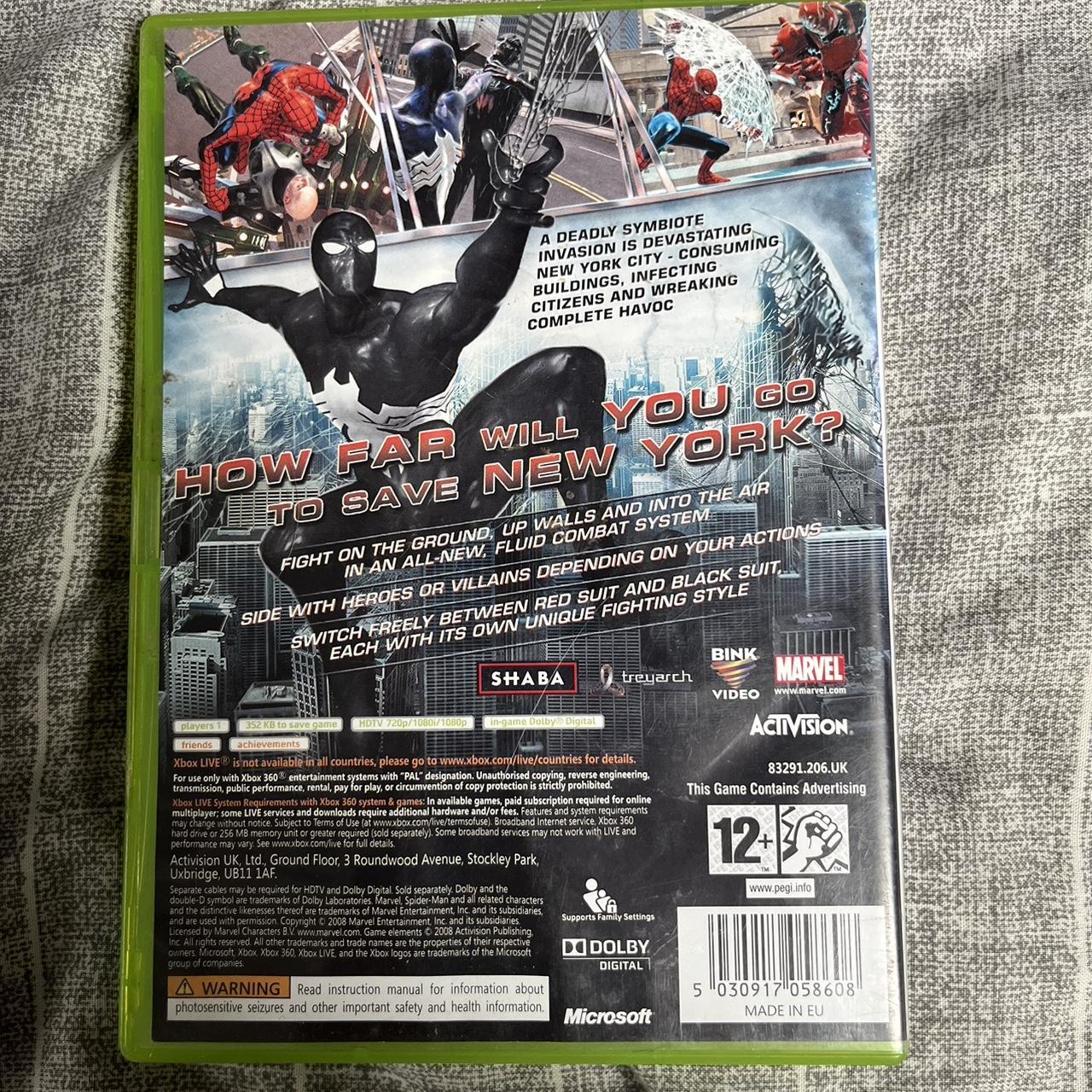 XBOX 360 Spider-Man: Web Of Shadows **RARE** Fair... - Depop