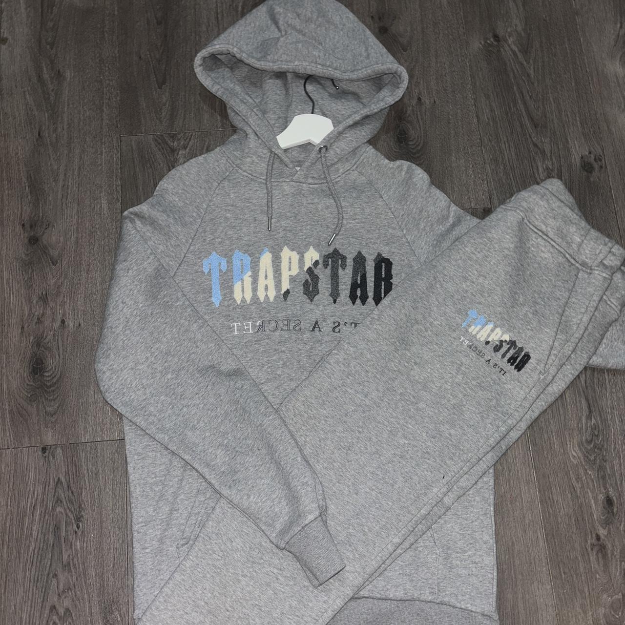 Trapstar grey ice tracksuit #Trapstar Size: large - Depop