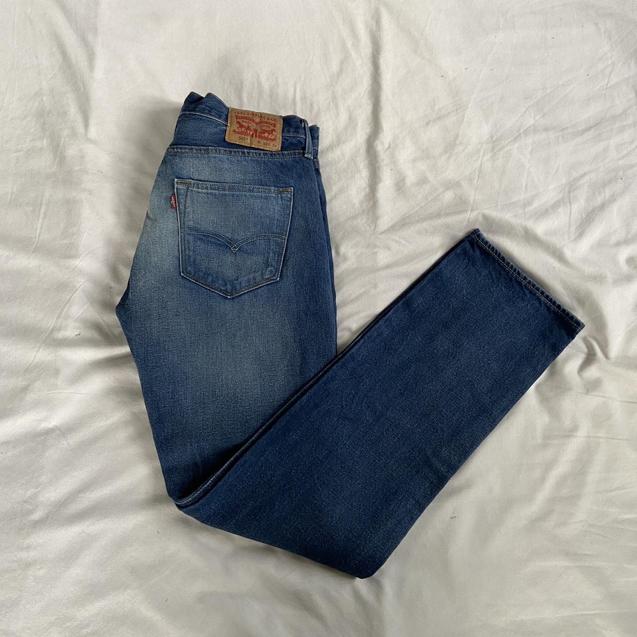 Vintage Levi 501 blue Perfect Condition, 32W x... - Depop