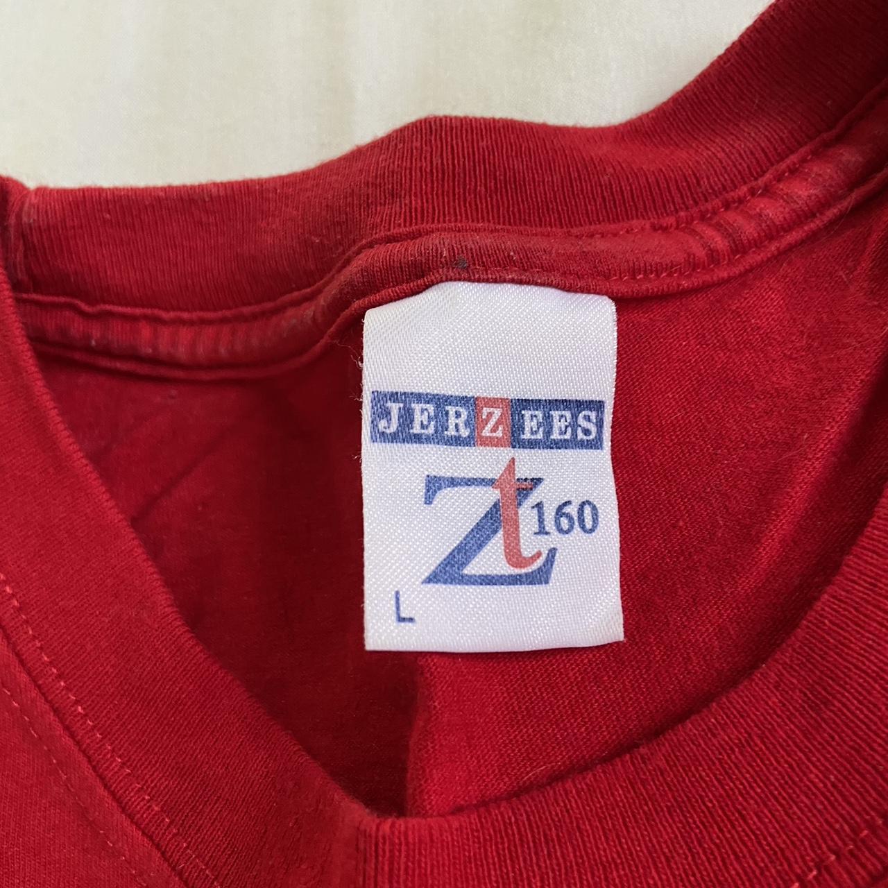 Vintage Budweiser Surf T-Shirt Red Perfect... - Depop