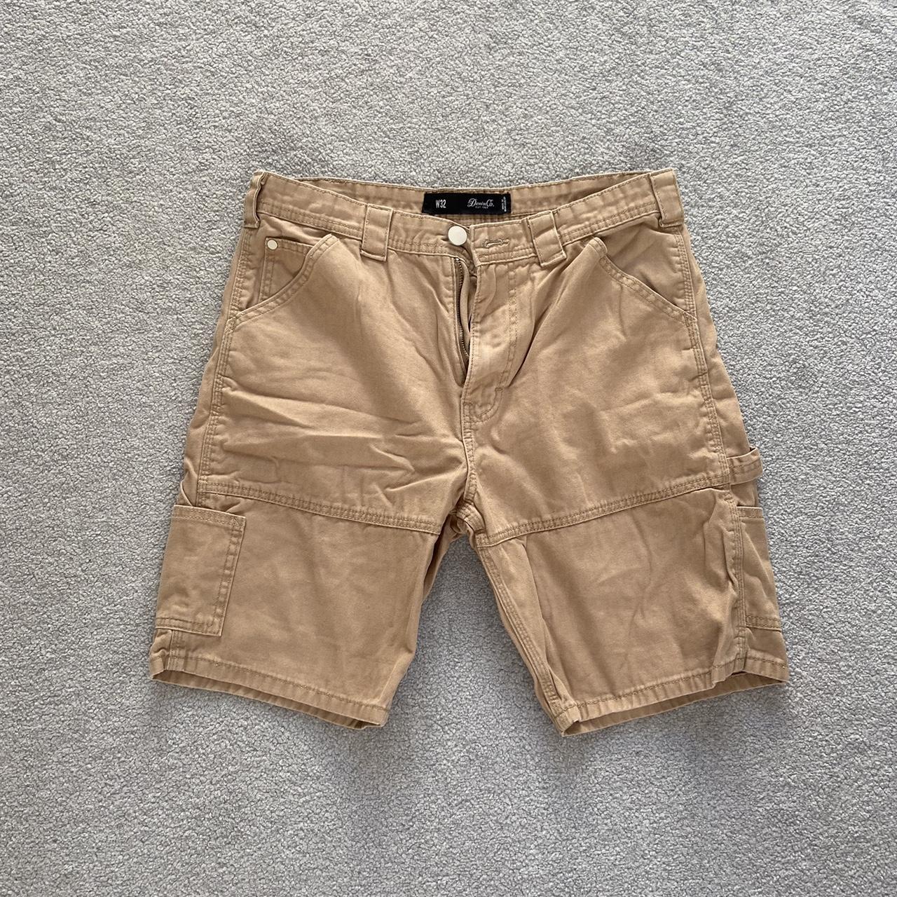 Tan Carpenter Cargo Shorts Size 32W Perfect... - Depop