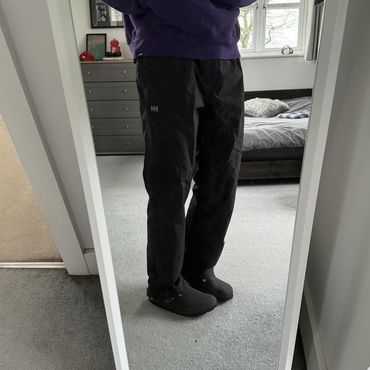 Helly Hansen black track pants Size medium Very... - Depop