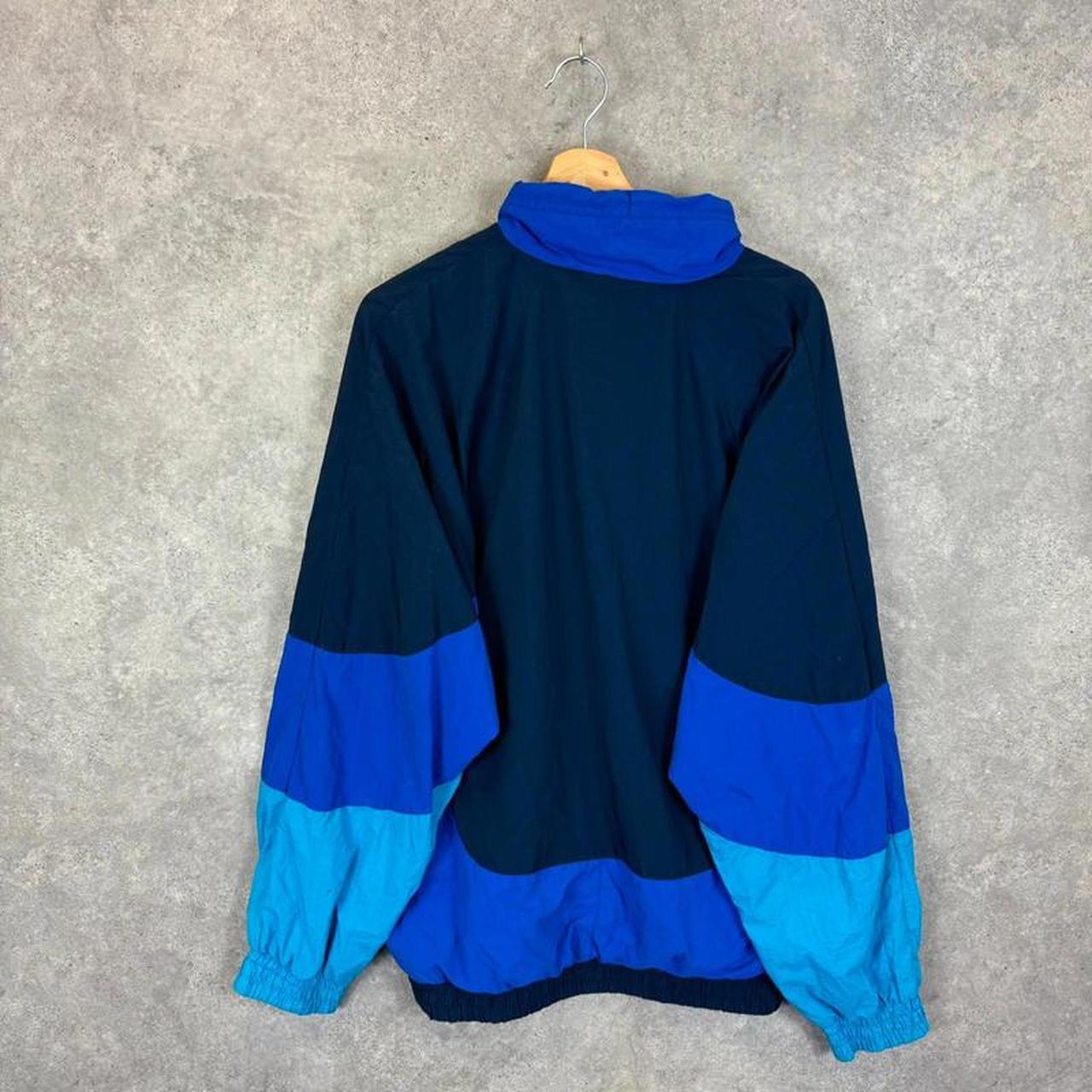 Vintage shell jacket men's size large zip up 90s... - Depop