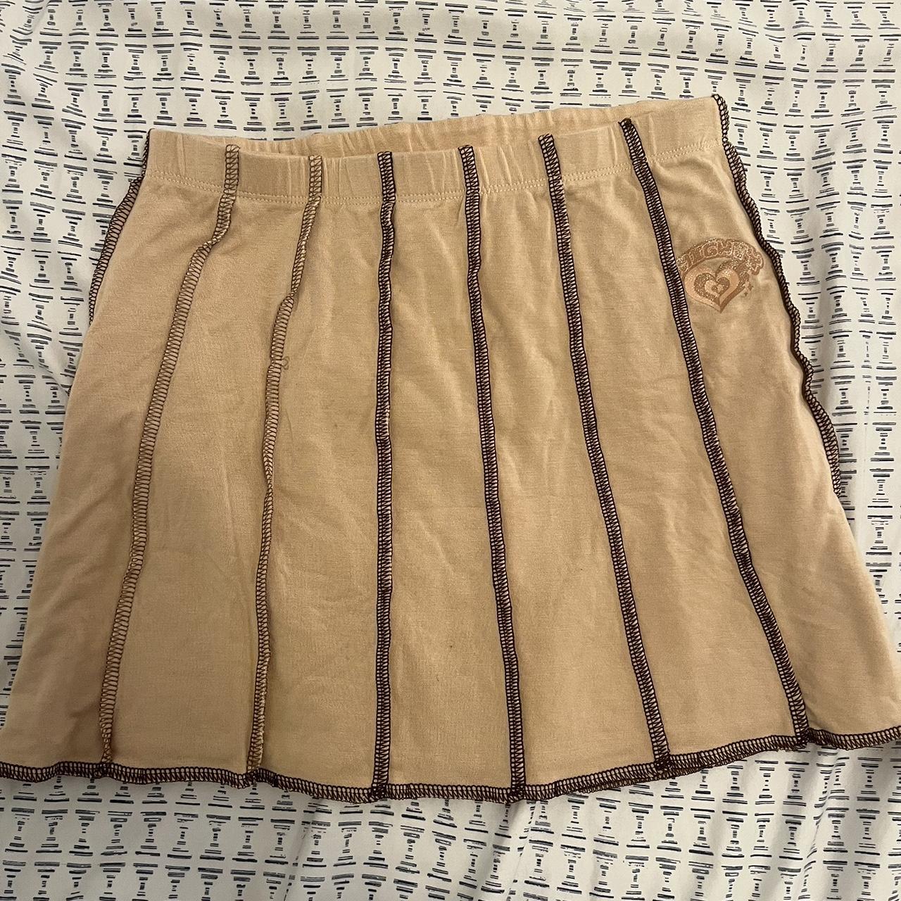 O Mighty tan skirt Great condition Size small but... - Depop