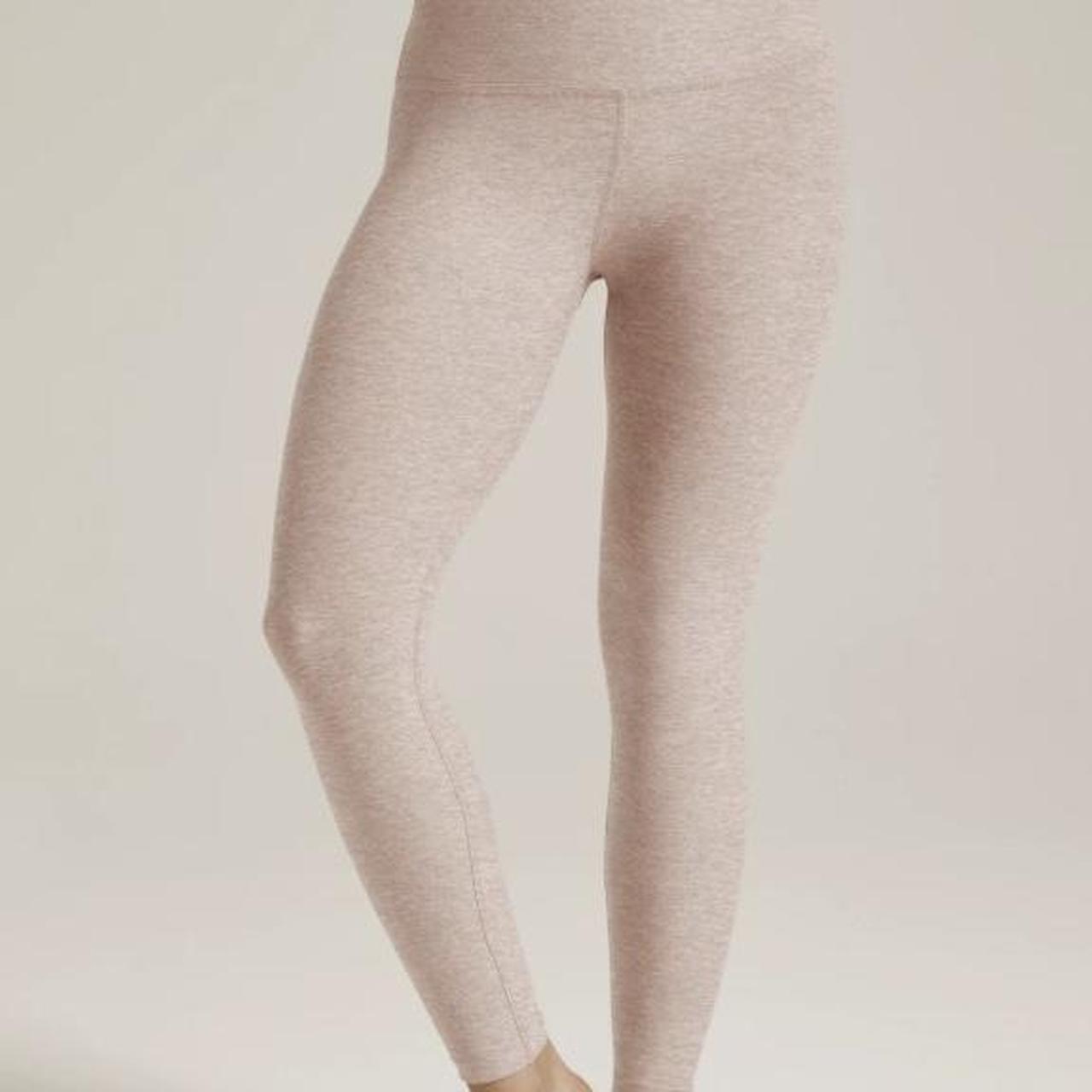 Beyond Yoga Leggings. Oatmeal/Beige color. Very... - Depop
