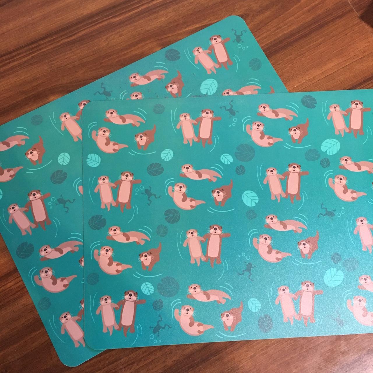 Two piece set of placemats/computer mats/bedside... - Depop