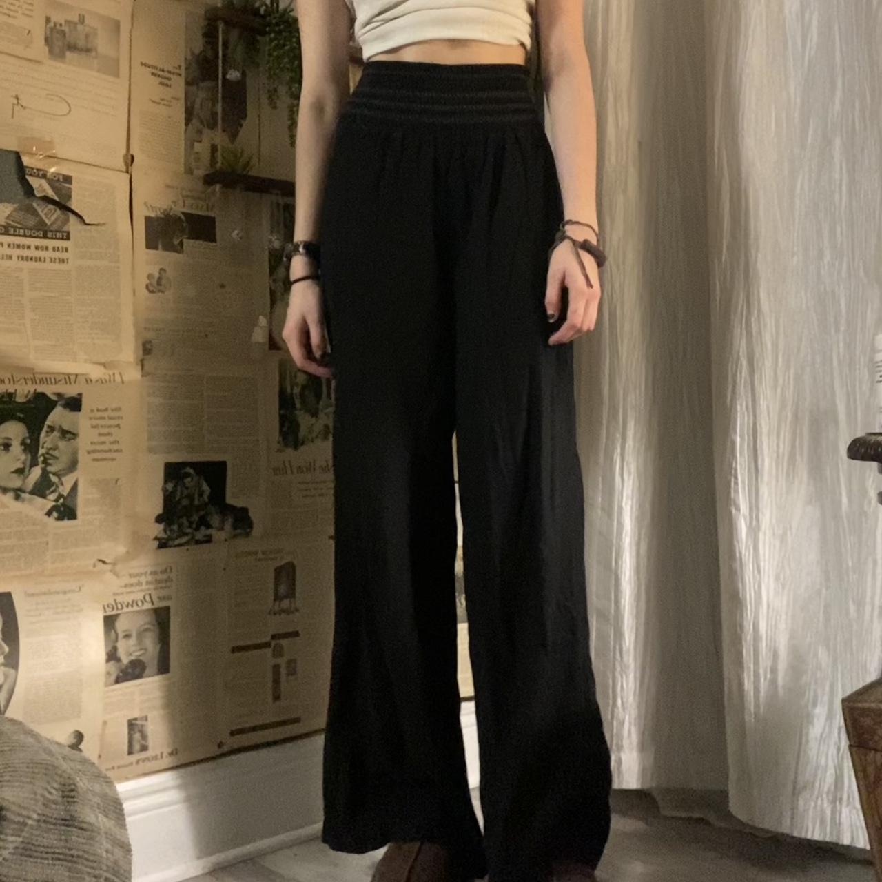 AMERICAN ORIGINAL REWASH HAREM BLACK PANTS SIZE:... - Depop