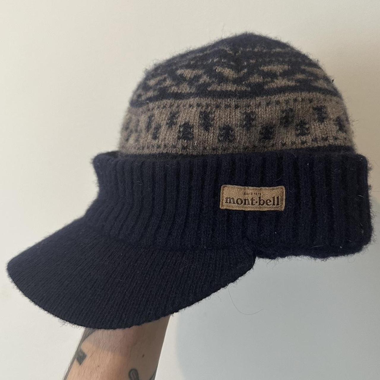 Montbell Japanese brand, brimmed beanie. Can be worn... - Depop