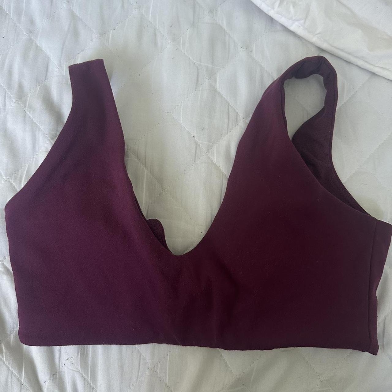 Crop shop boutique maroon top. Worn once - Depop