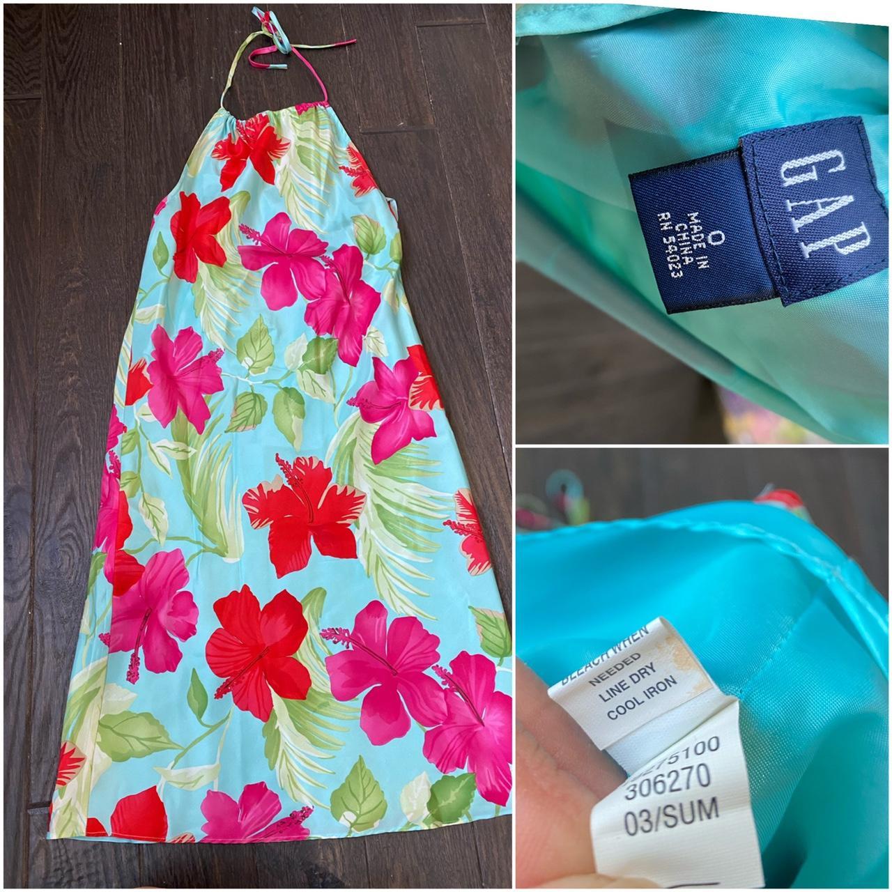 VTG Y2k GAP 2003 HAWAIIAN MINI DRESS COCONUT GIRL... - Depop