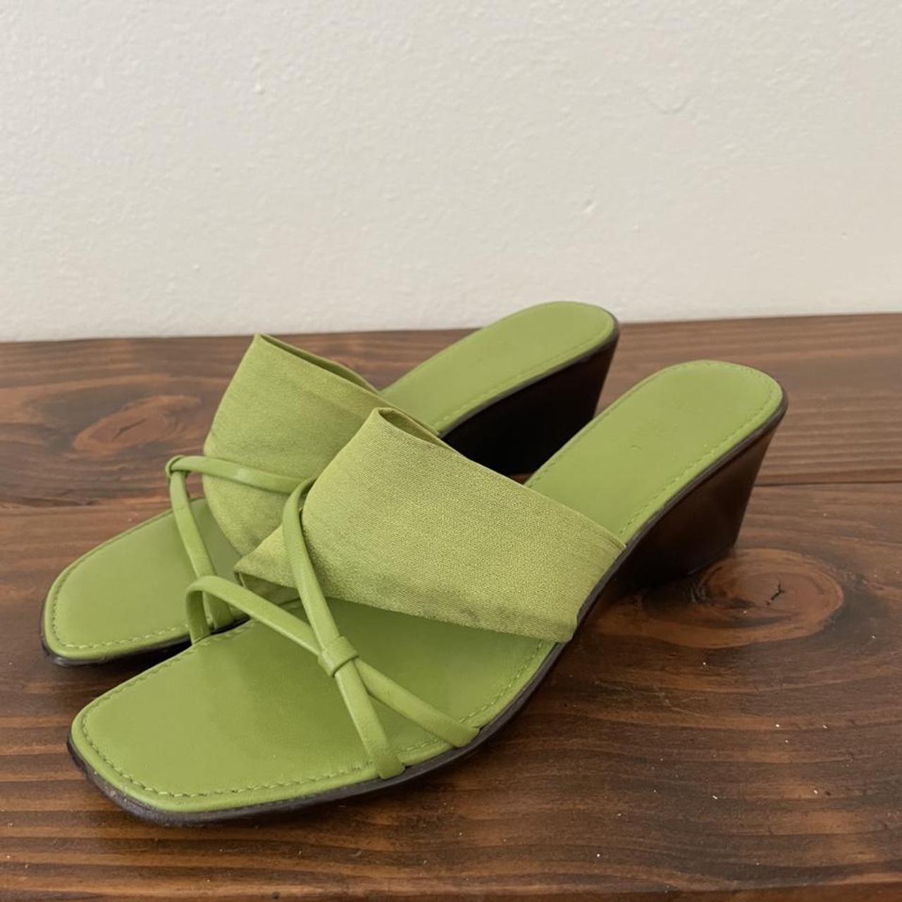 Vintage Green Wedges Your cool light green wedges... - Depop