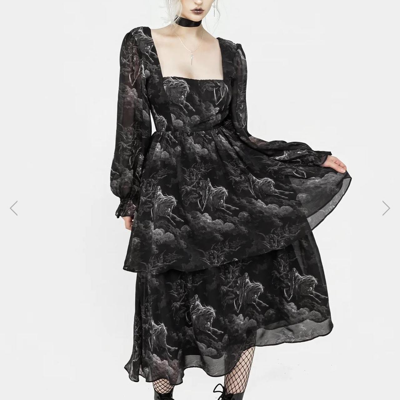 DISTURBIA REVELATION CHIFFON MIDI DRESS SIZE 6 Brand... - Depop