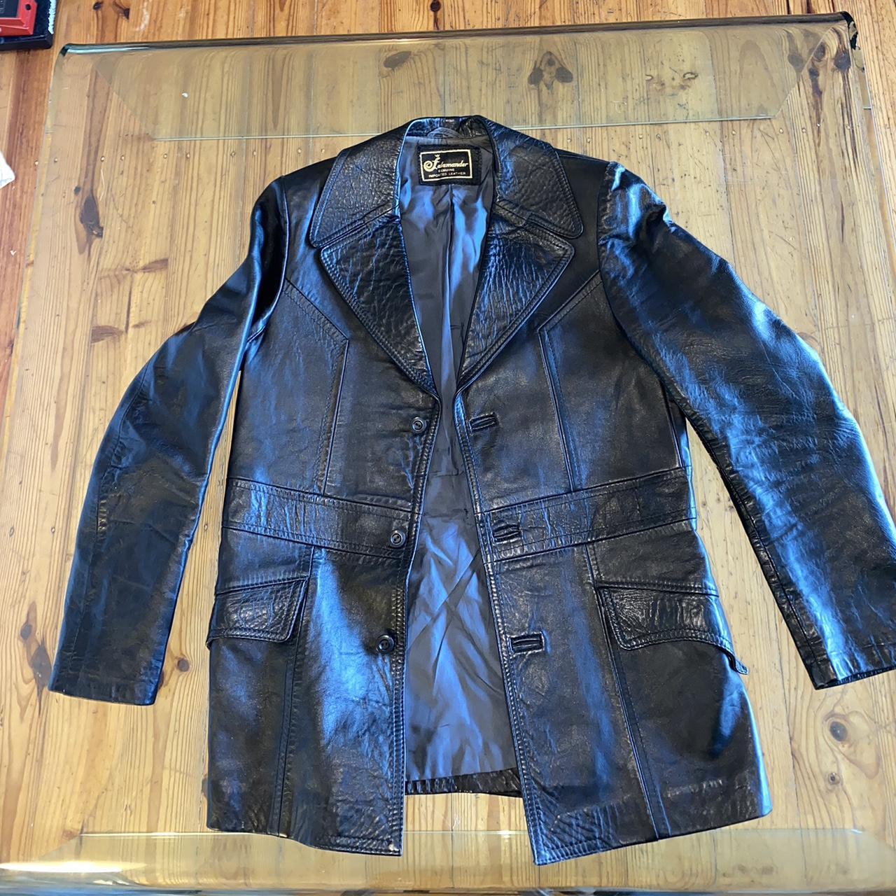 SALAMANDER BLACK LEATHER JACKET Amazing jacket with... - Depop