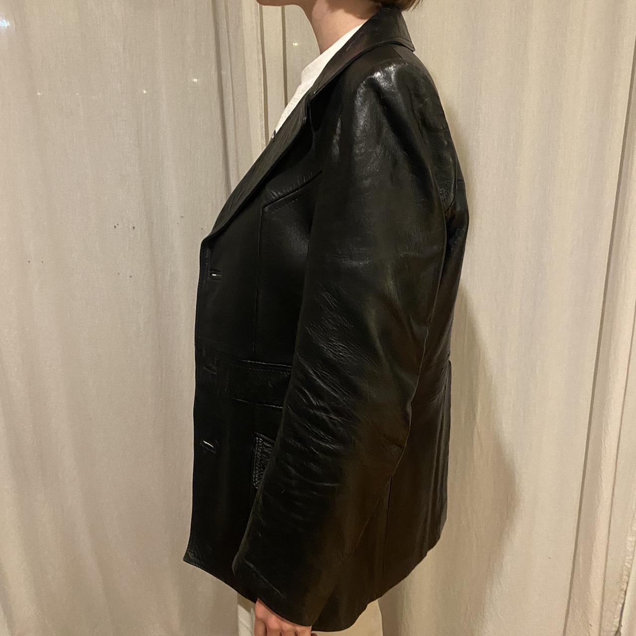 SALAMANDER BLACK LEATHER JACKET Amazing jacket with... - Depop
