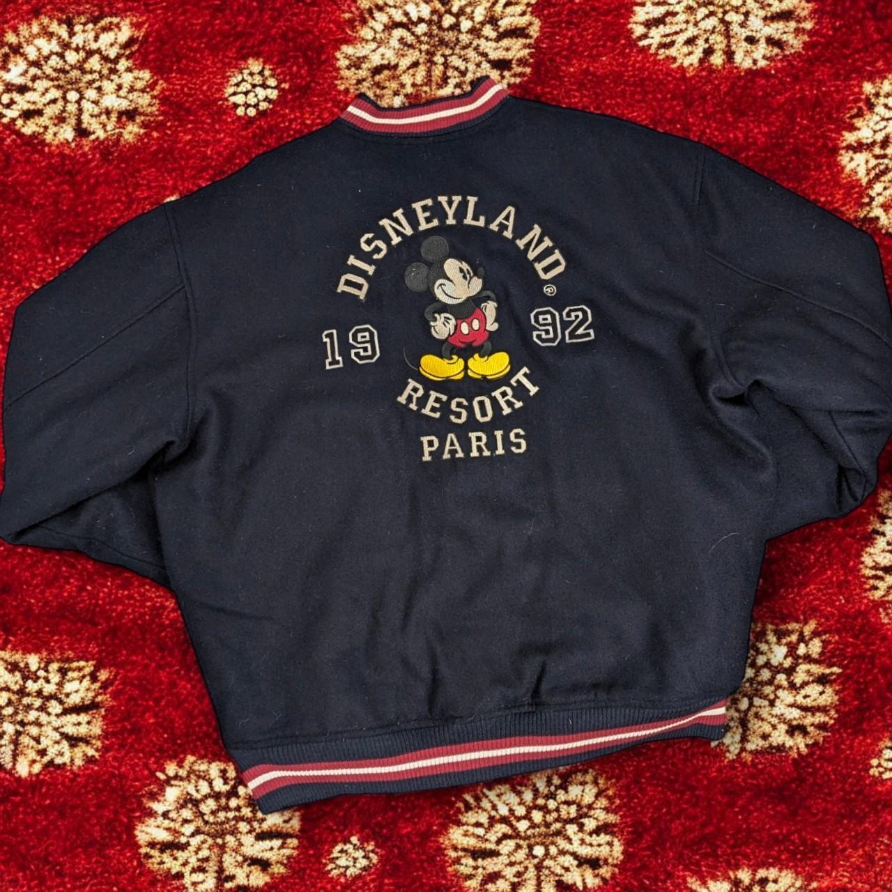 Vintage 1992 Disneyland Paris Varsity Bomber Jacket... - Depop