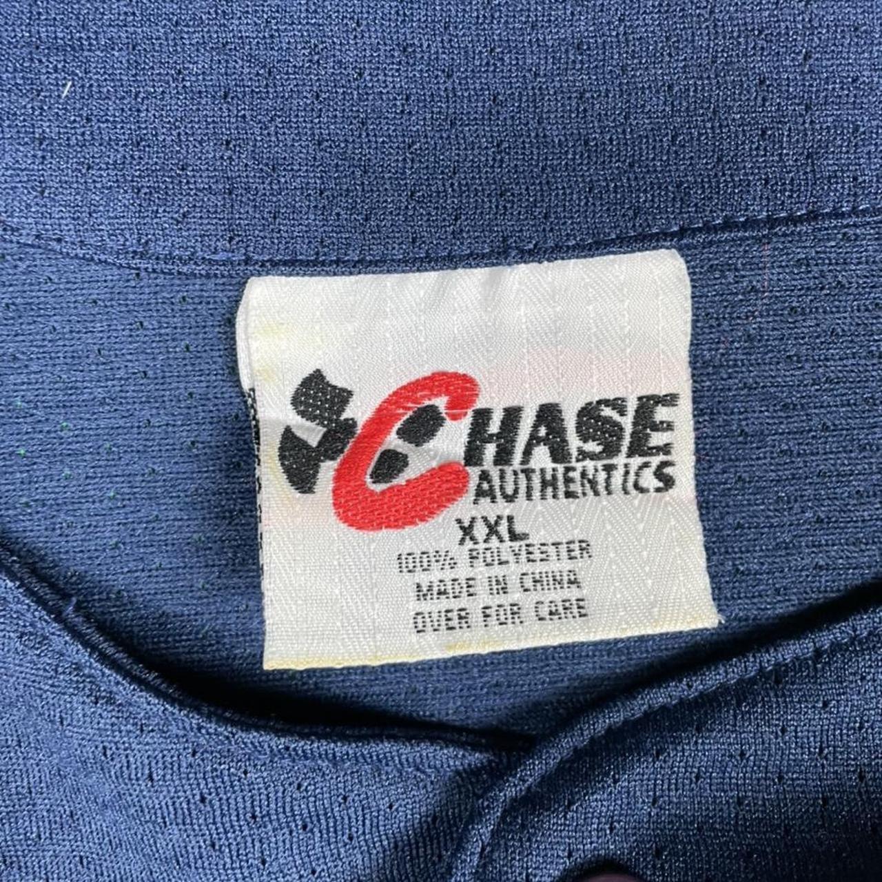 Chase Authentics Men's Navy and Red Shirt | Depop