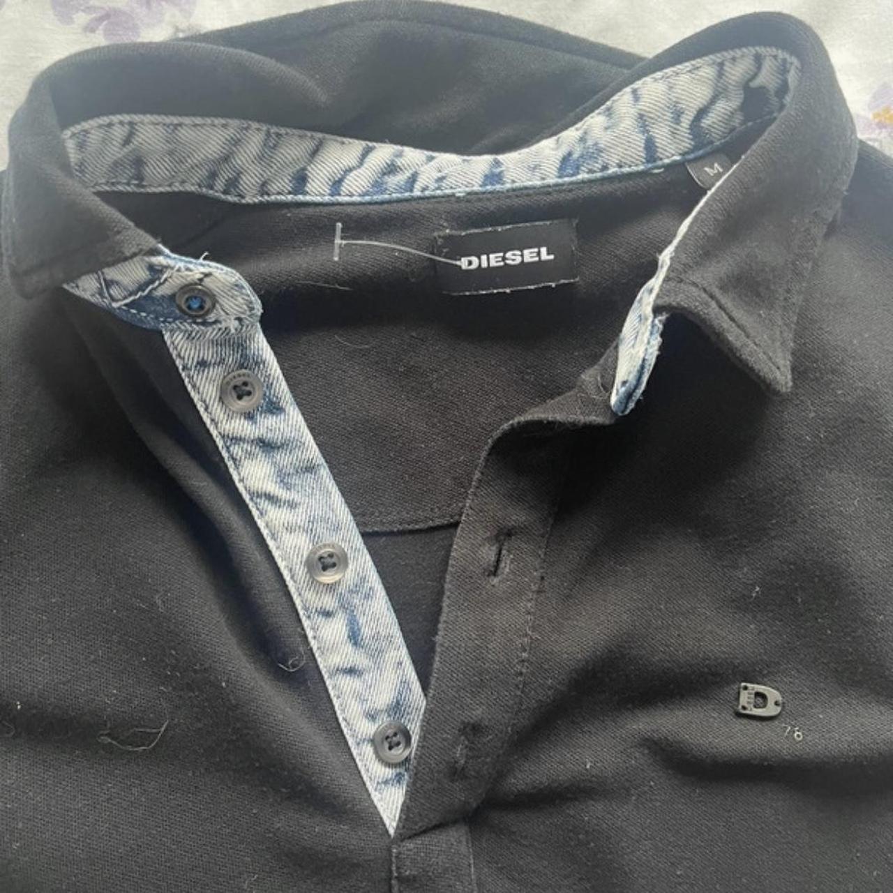 Men’s Diesel polo shirt Size medium Details on collar - Depop