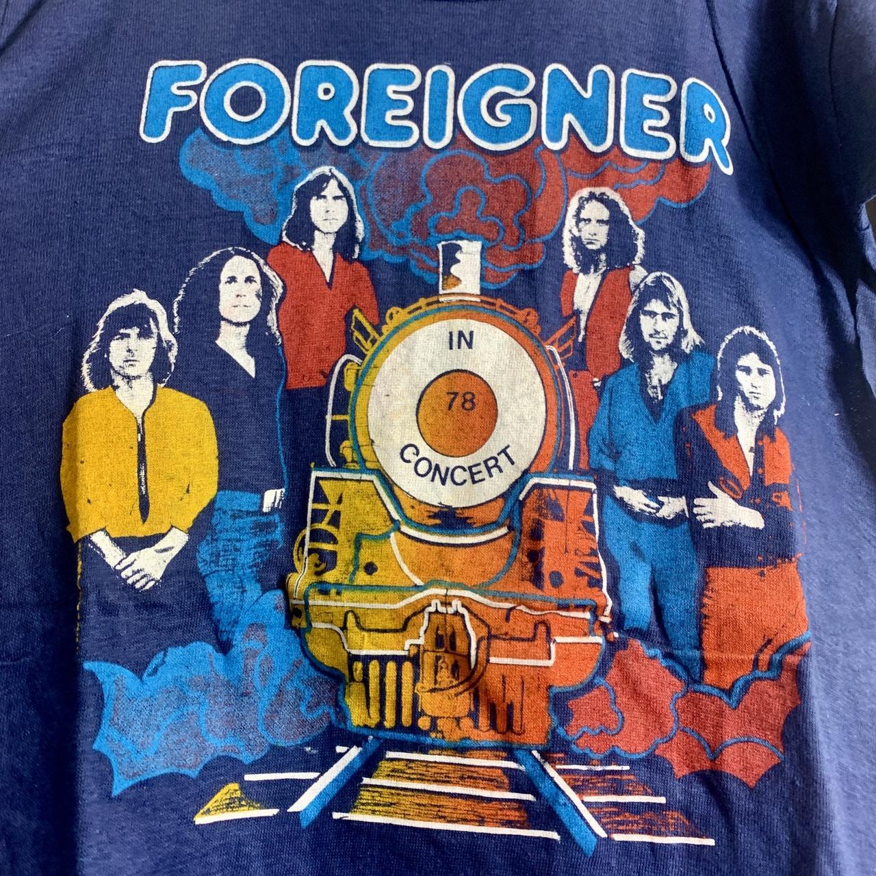 vintage 1978 FOREIGNER Band In Concert single stitch... | Depop