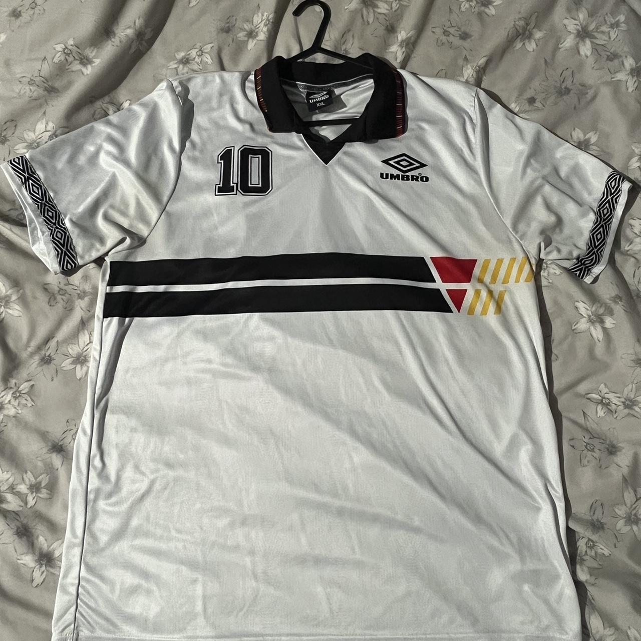 Retro Umbro Football Shirt, Germany Inspired, XXL,... - Depop