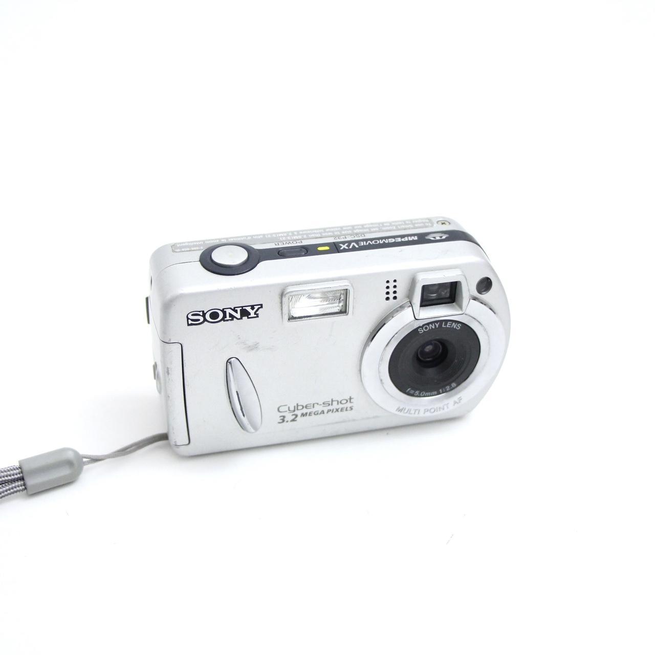 Sony vintage digital camera Classic silver DSC-P32... - Depop