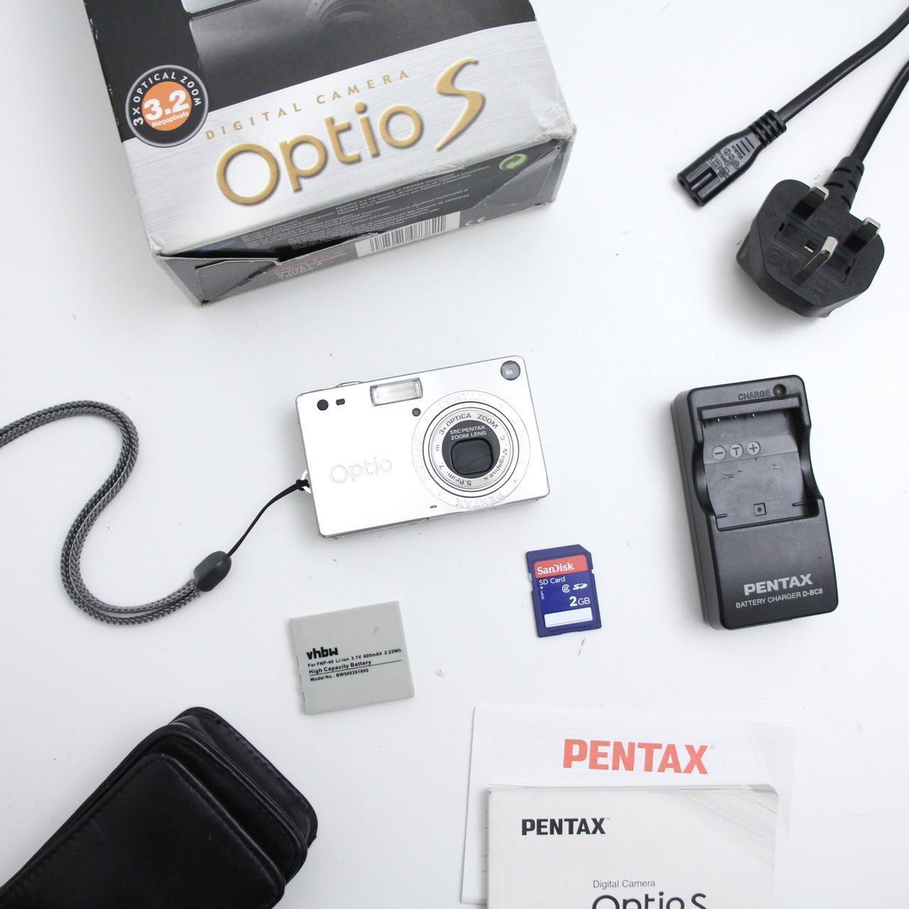 Pentax vintage digital camera Classic silver metal... - Depop