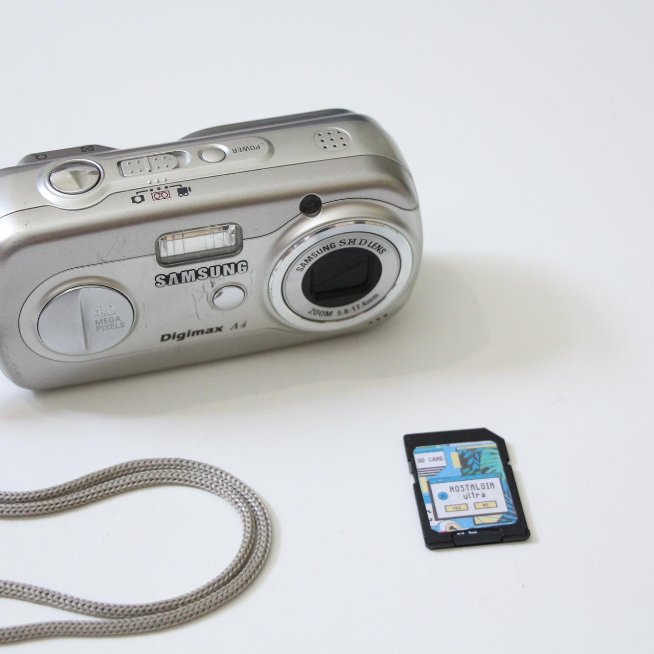 Vintage Samsung digital camera Classic silver... - Depop